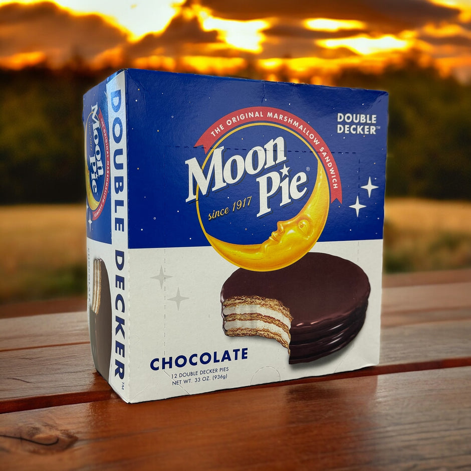 MoonPie Double Decker MoonPies – 12 Count Box (Chocolate, Vanilla, Banana)