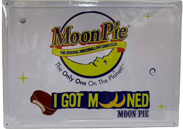 "I Got Mooned" Tin Sign – MoonPie General Store and the Original Book ...